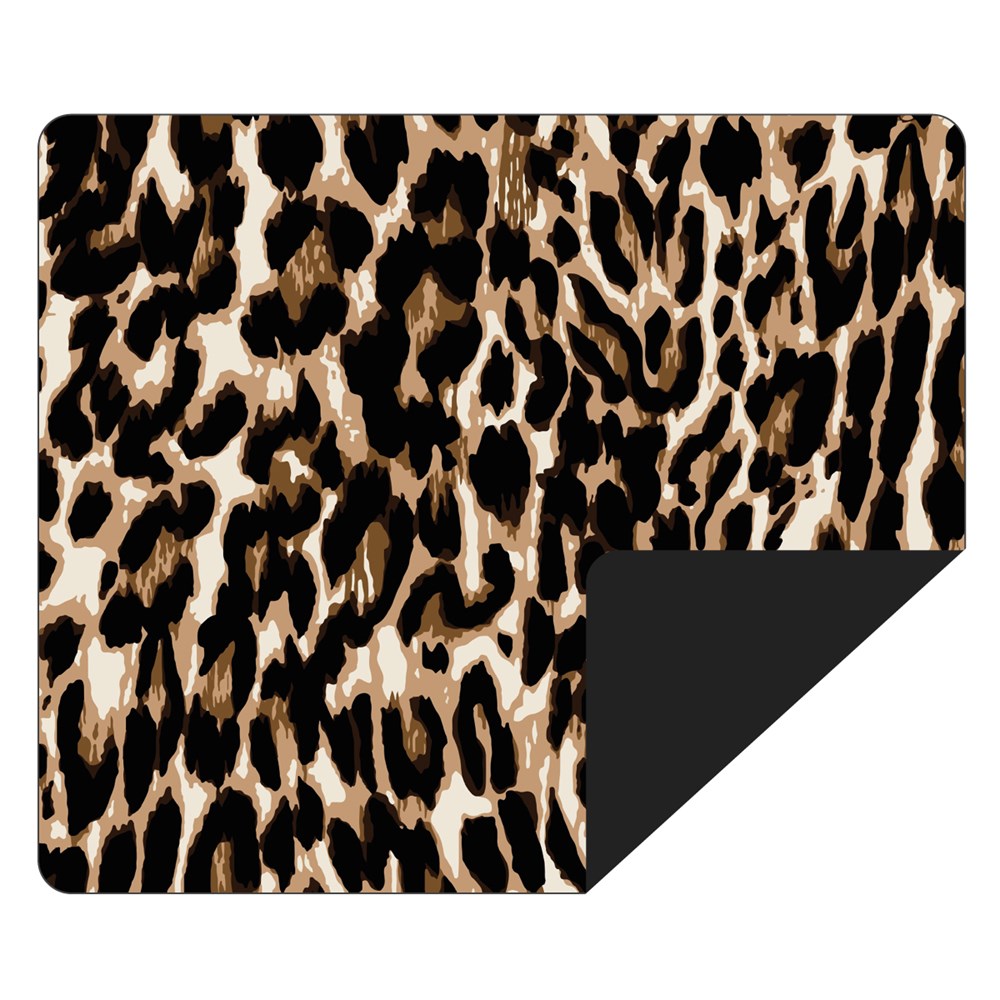 Microfibre - Waterproof Printed Picnic Blanket - Leopard Print Browns ...