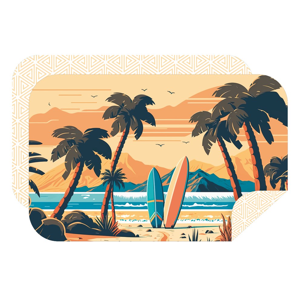 Microfibre XL Double Sided Printed Towel - Surfing Landscape – bobums