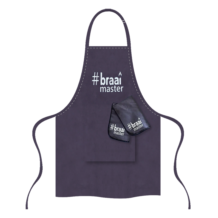 Microfibre Apron & Braai Towel (2pk) - Gunmetal Braaimaster – bobums